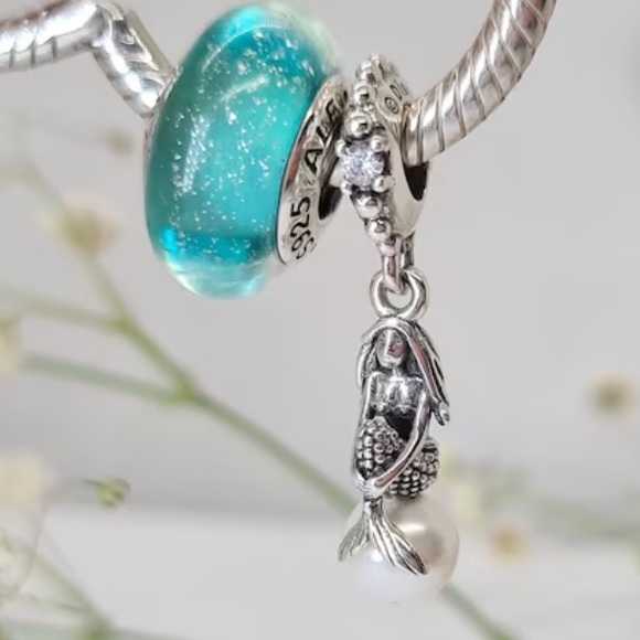 Pandora | Jewelry | Pandora Disney Luminous Ariel And Signature Murano ...